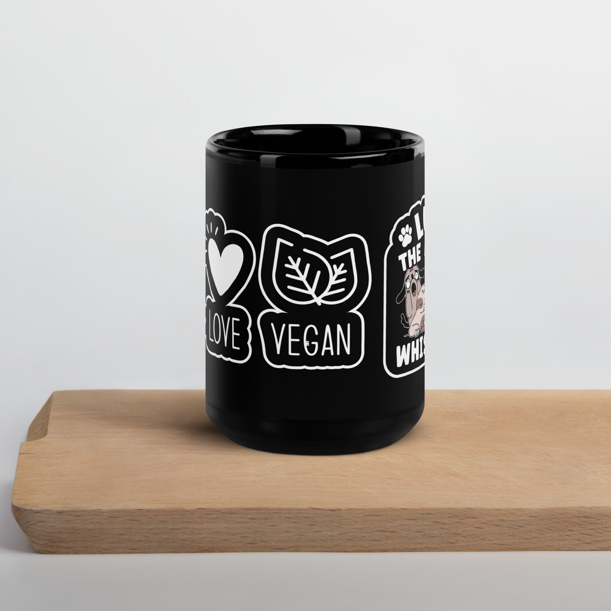 Luis Vegan Black Glossy Mug - Tshirt Inked